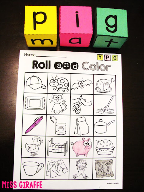 Miss Giraffe's Class: CVC Words Roll