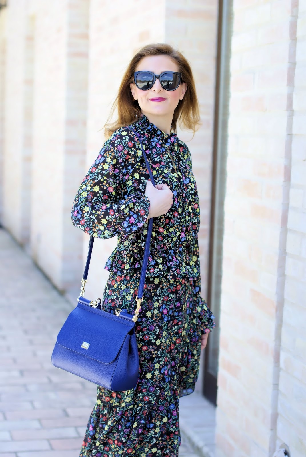 How to go matchy-matchy: matching two-piece set with ruffles and floral ...