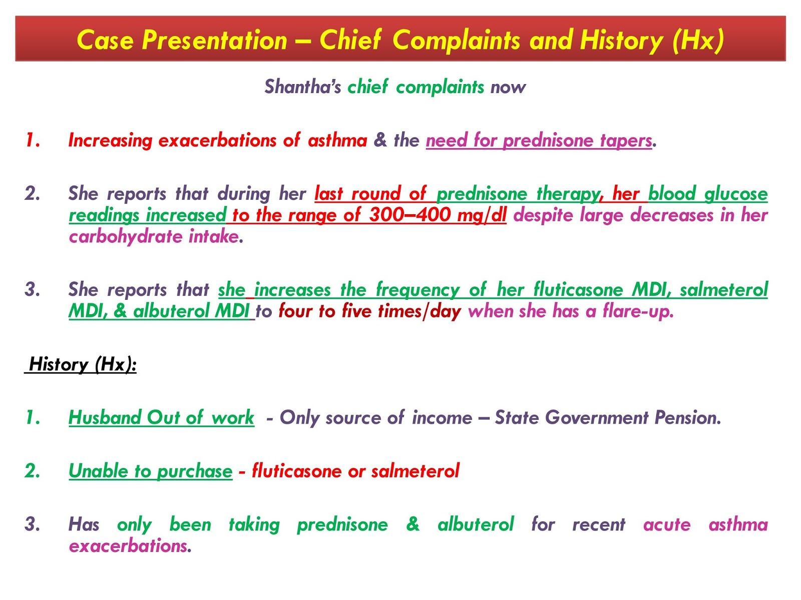 Clinical Case Presentation Template