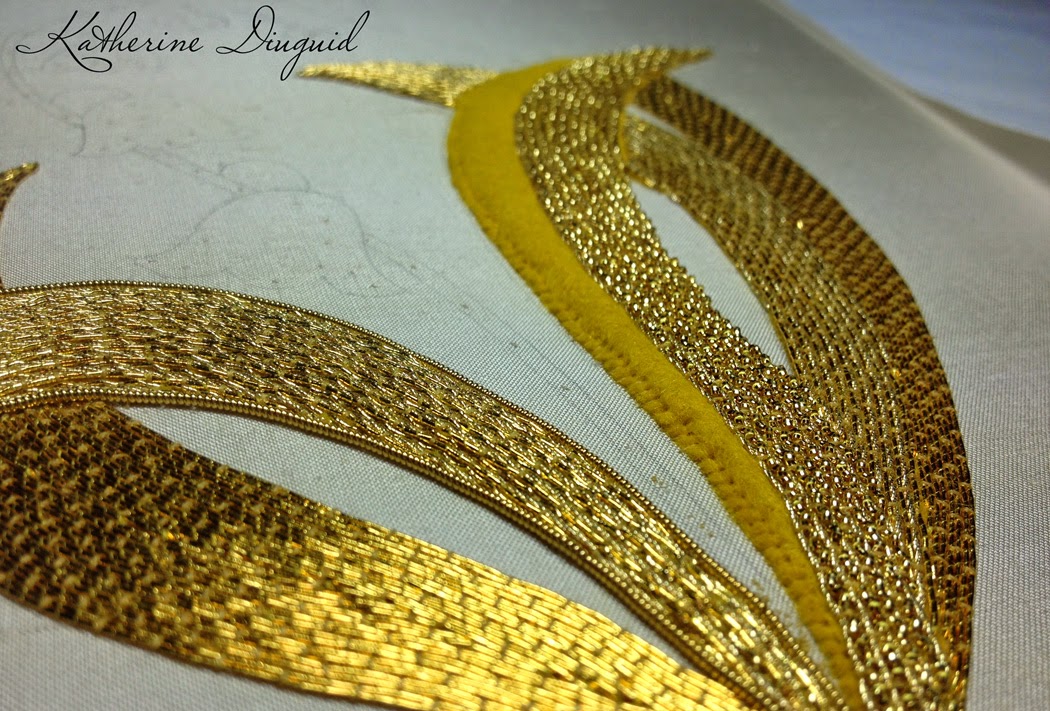 Katherine Diuguid: RSN Goldwork: Progress Catch-up