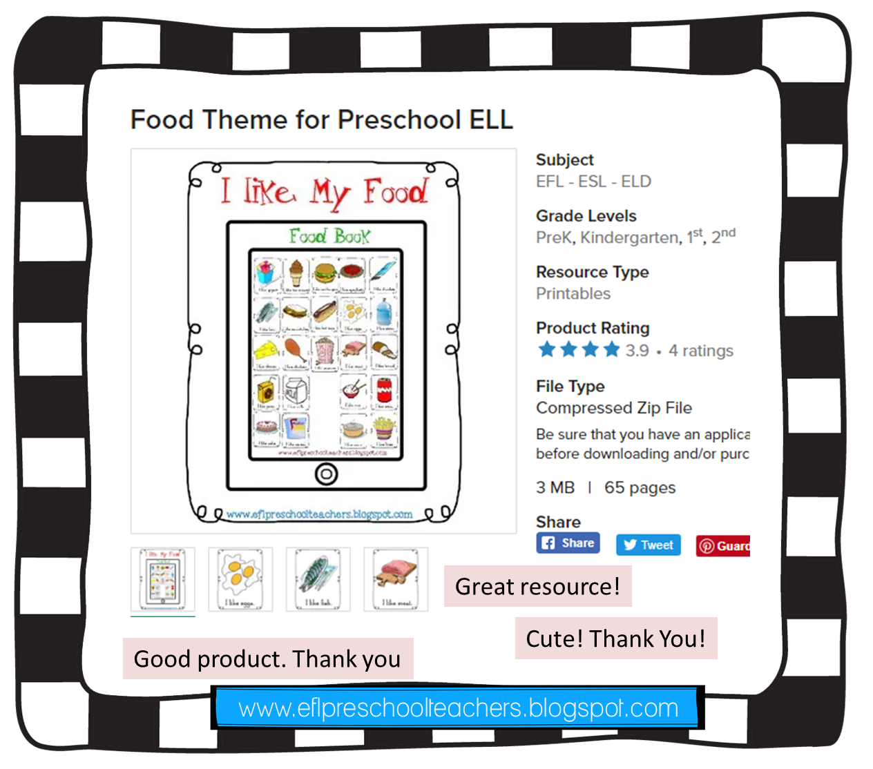 ESL EFL Preschool Teachers Food Theme esl-efl-preschool-teachers-food-theme