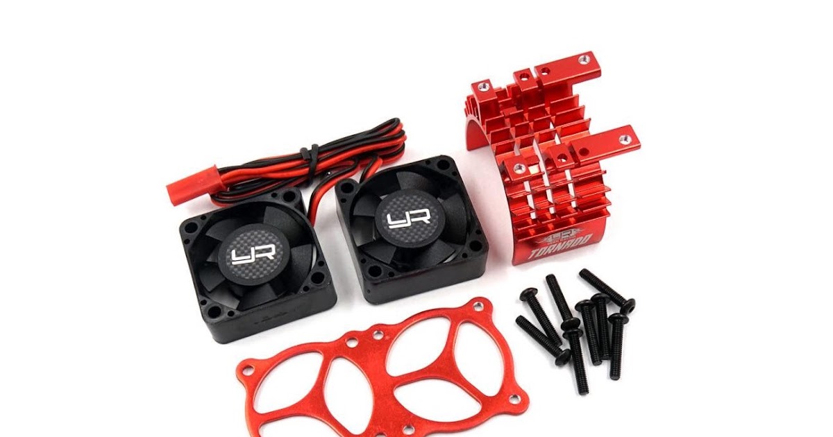Yeah Racing「Aluminium 540 550 Motor Heat Sink w/Twin Tornado High Speed ...