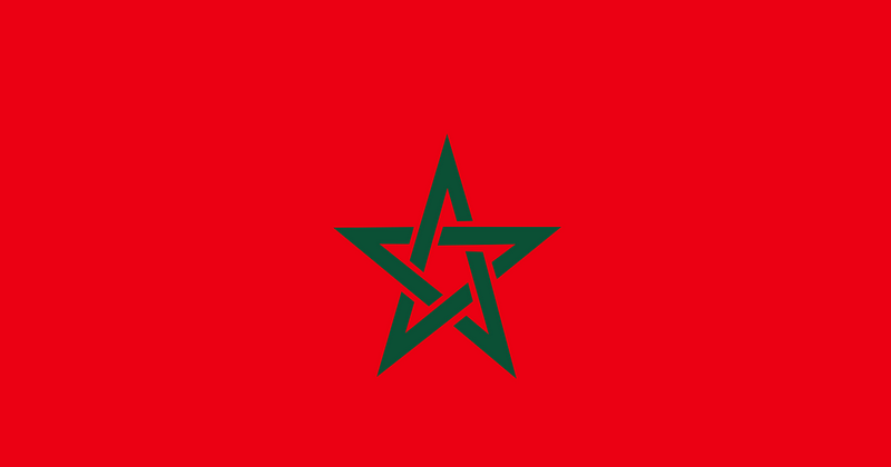 La bandera de Marruecos
