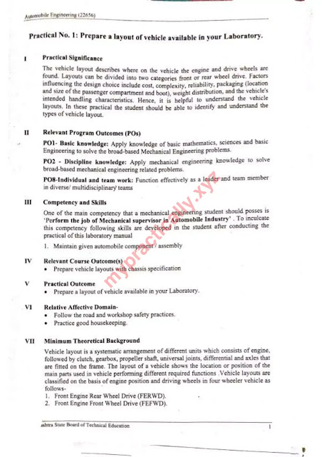 22656 Automobile Engineering Solved Lab Manual Answers | Msbte Lab ... 22656 Automobile Engineering Solved Lab Manual Answers | Msbte Lab ...