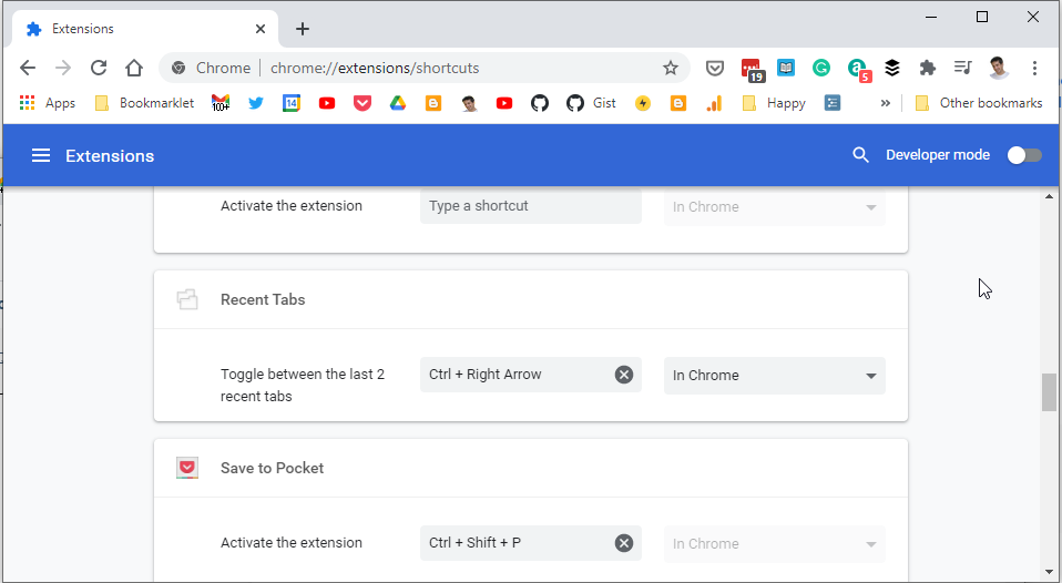 Chrome Customization: Ctlr+Tab to switch to last Tab | Thierry Dalon's Blog