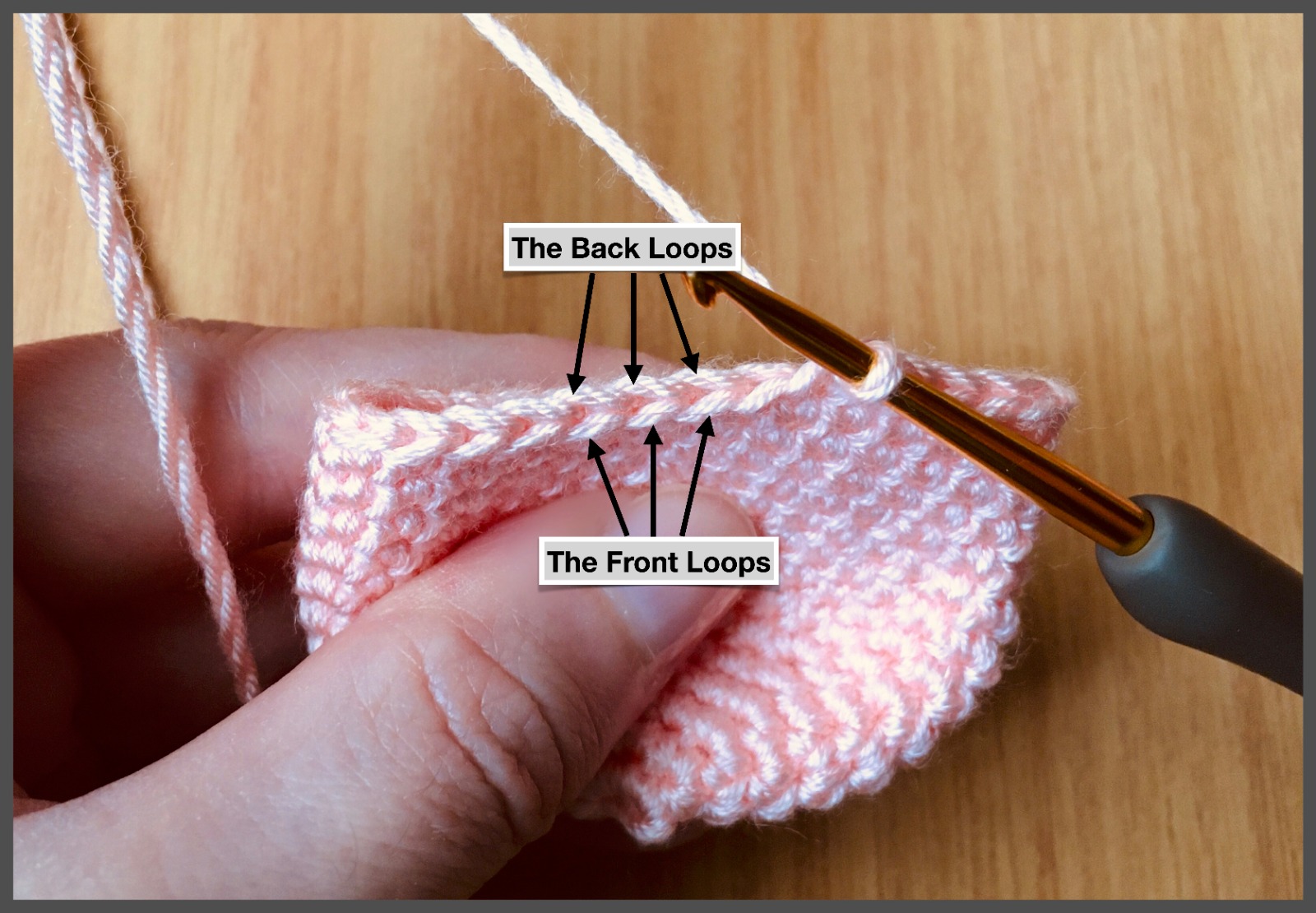 How To Crochet in "Back Loop Only (BLO)" and "Front Loop Only (FLO)"