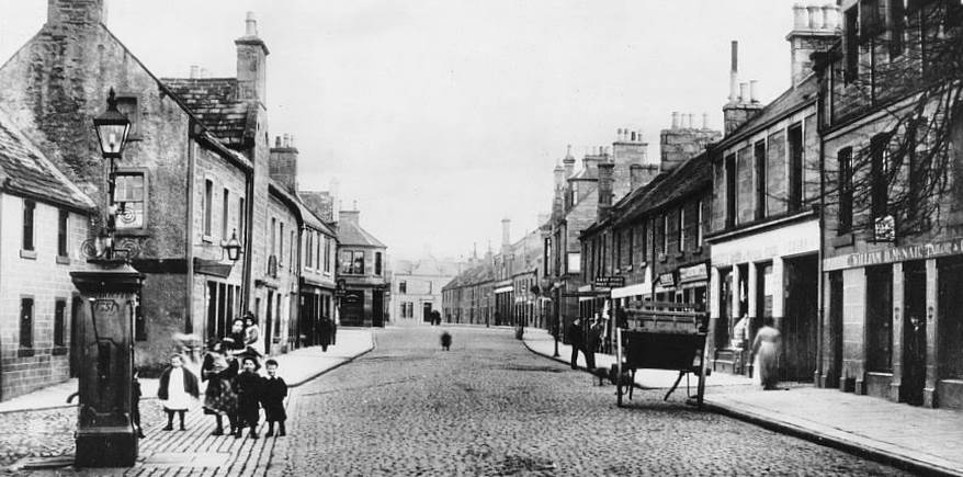 Tour Scotland: Old Photograph High Street Forfar Scotland