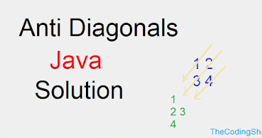 Anti Diagonals - The Coding Shala