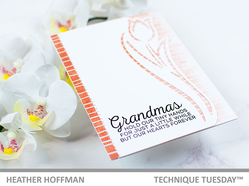Houses Built of Cards: Tulip Border Grandma Card
