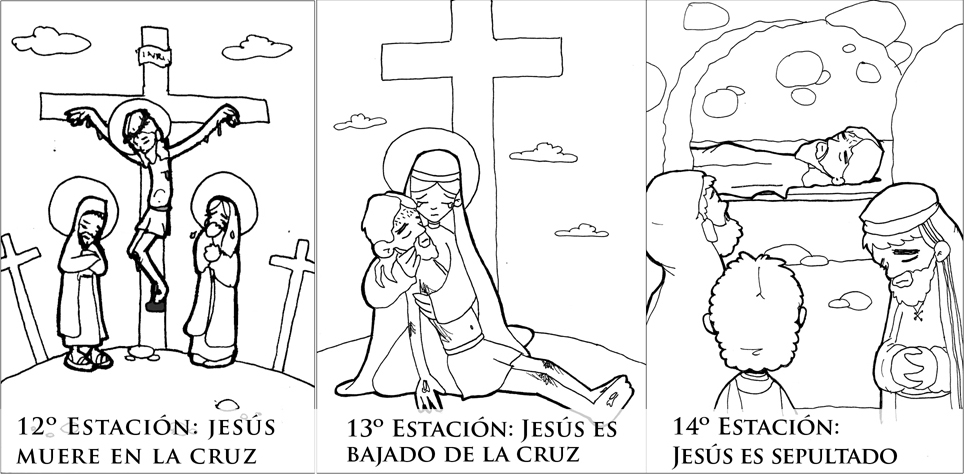 Dibujos para catequesis: El VÍA CRUCIS - Parte 5