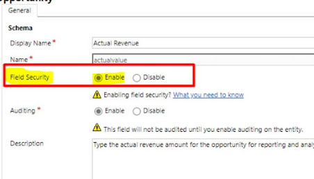 dotNetLittleBoy: What is Field Level Security in Dynamics 365?