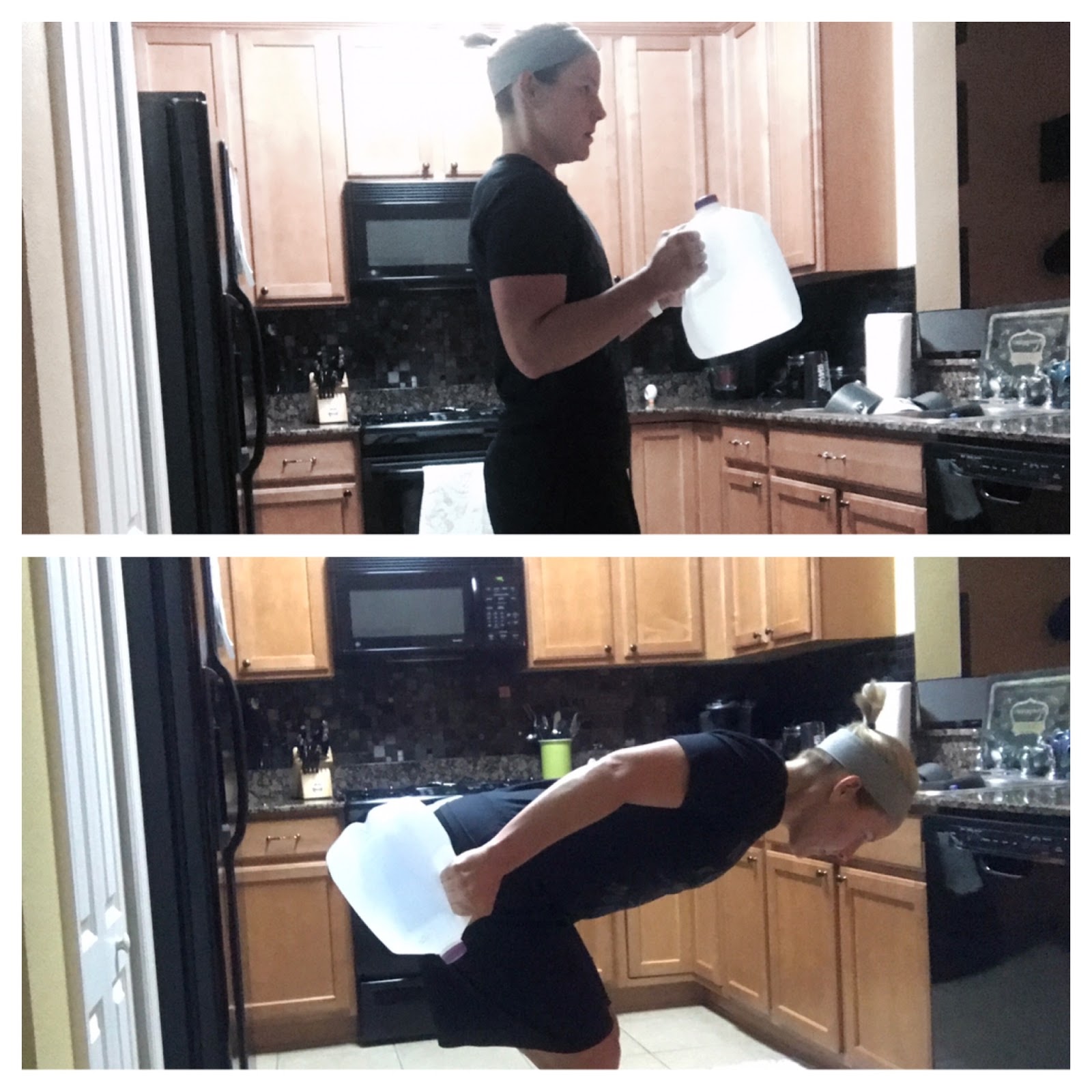 Use What You Have....The Gallon Jug Workout | Barbells and Boy Shorts