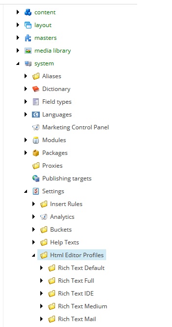 Explore Sitecore Sitecore Custom Rte Profiles