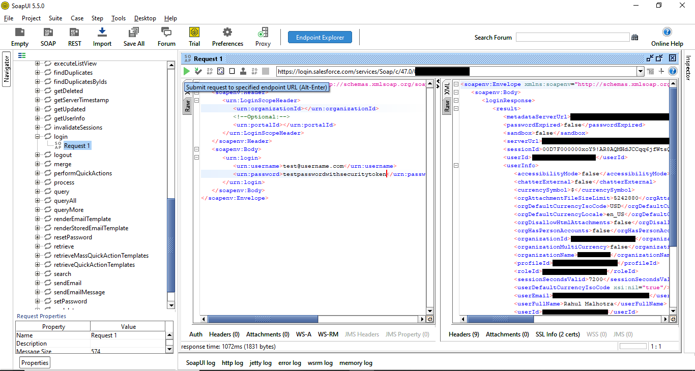 How To Connect To Salesforce Using Soap Apis Soap Ui Tutorial Sfdc Stop