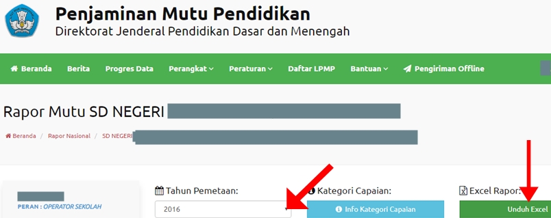 Cara Download Rapor Mutu PMP File Excel untuk SD/SMP/SMA/SMK 2016/2017 ...