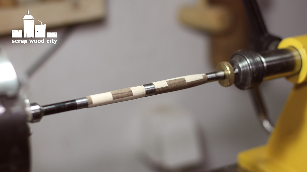 scrap wood city: How to make a segmented pen on the lathe