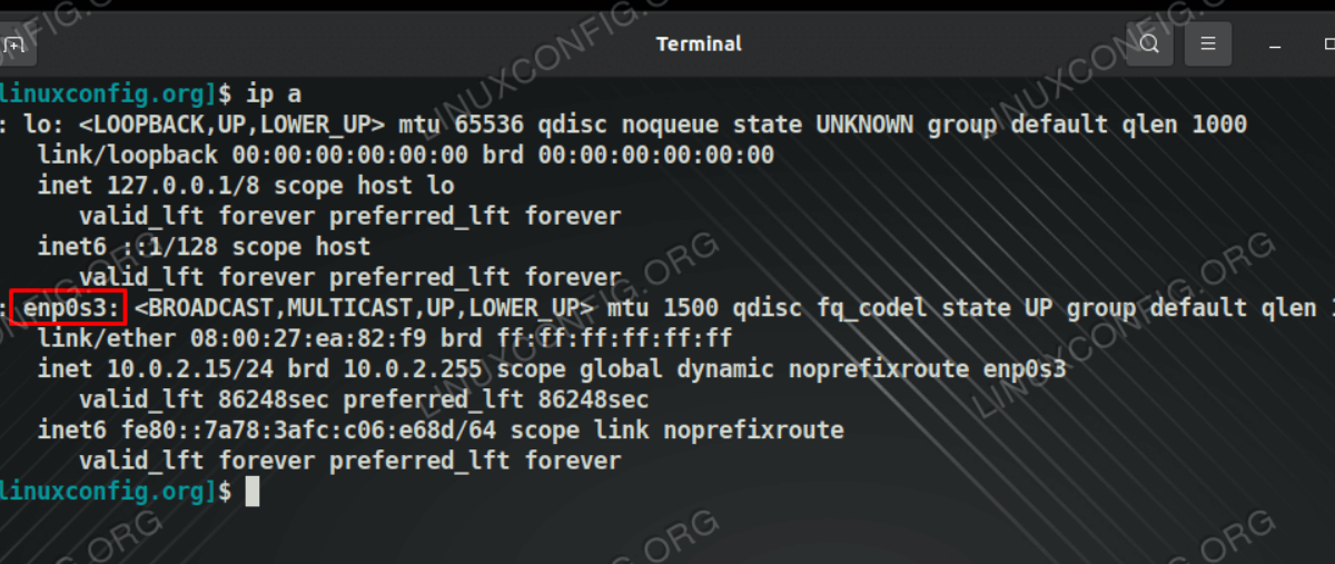 changing mac address using macchanger