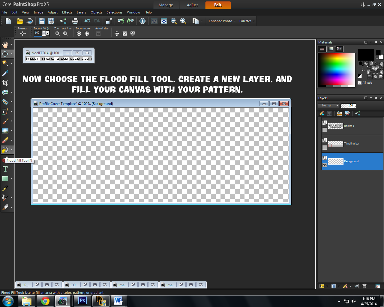 Finding Forever Designs: Fill Pattern Tutorial -- Paint Shop Pro