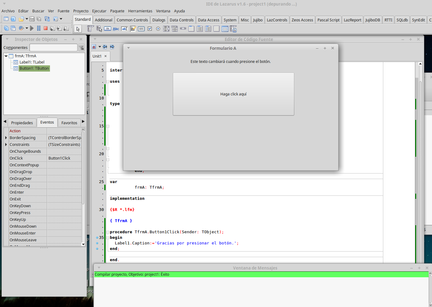 Lazarus, Free Pascal y SQL: Muy breve tutorial para empezar con Lazarus