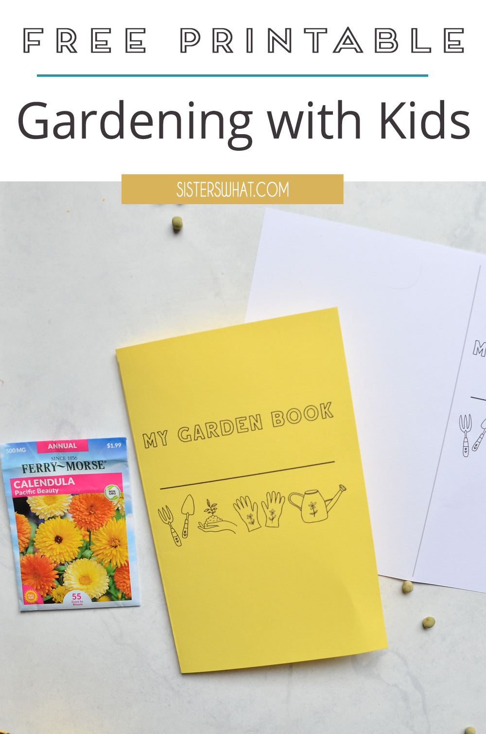 Printable Garden Book for Kids a Nature Journal - Sisters, What!
