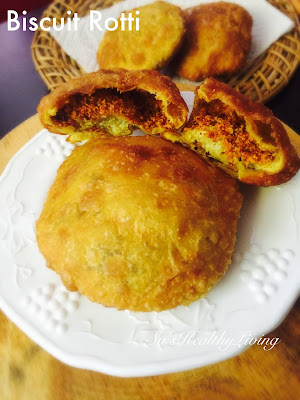 Su'sHealthyLiving: Biscuit Rotti ( stuffed fried bread)
