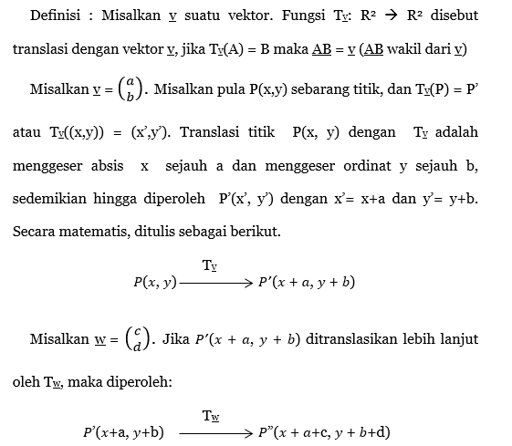 TRANSFORMASI GEOMETRI : Translasi - Bumi Math