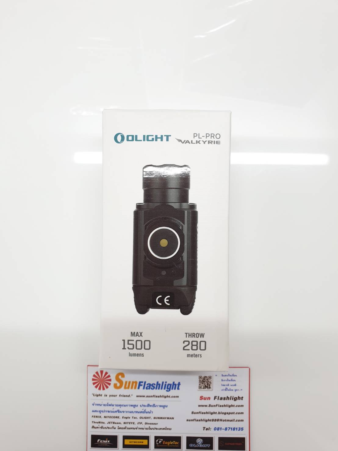Sun Flashlight จำหน่าย ไฟฉายประสิทธิภาพสูง: ไฟฉายติดปืนสั้น OLIGHT PL ...