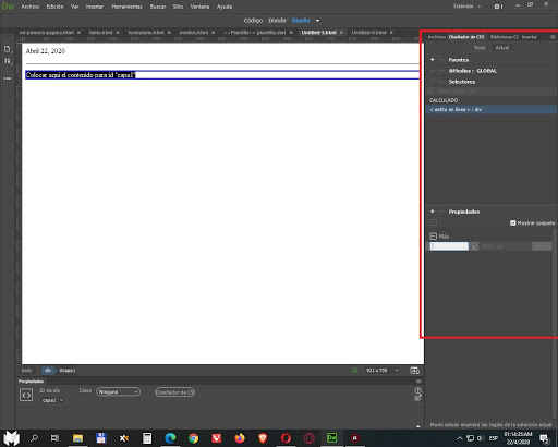 Capas (DIV) - Curso Rapido Dreamweaver