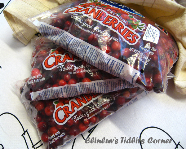 Elinluv's Tidbits Corner: Fresh Cranberries
