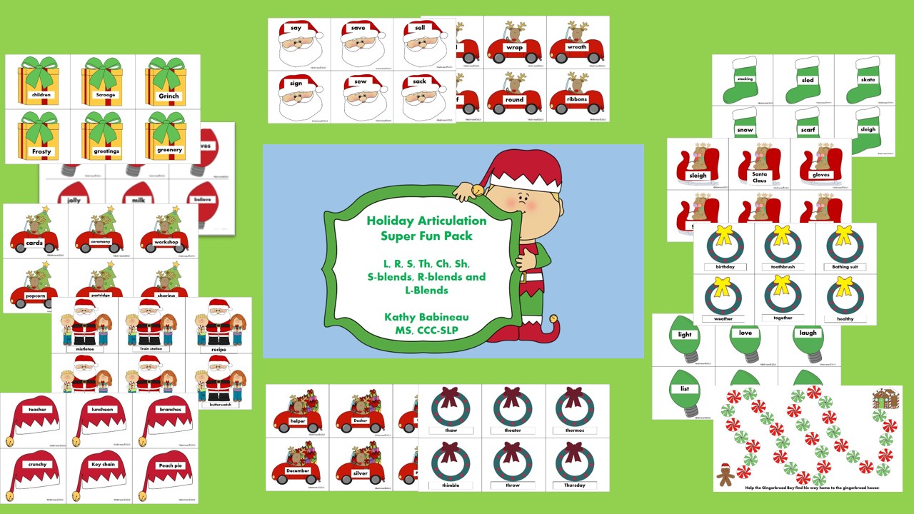 The Best of Teacher Entrepreneurs: Christmas Holiday Articulation Super ...