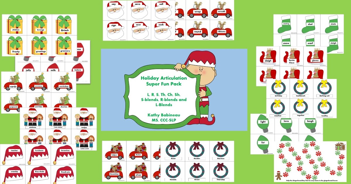 The Best of Teacher Entrepreneurs: Christmas Holiday Articulation Super ...