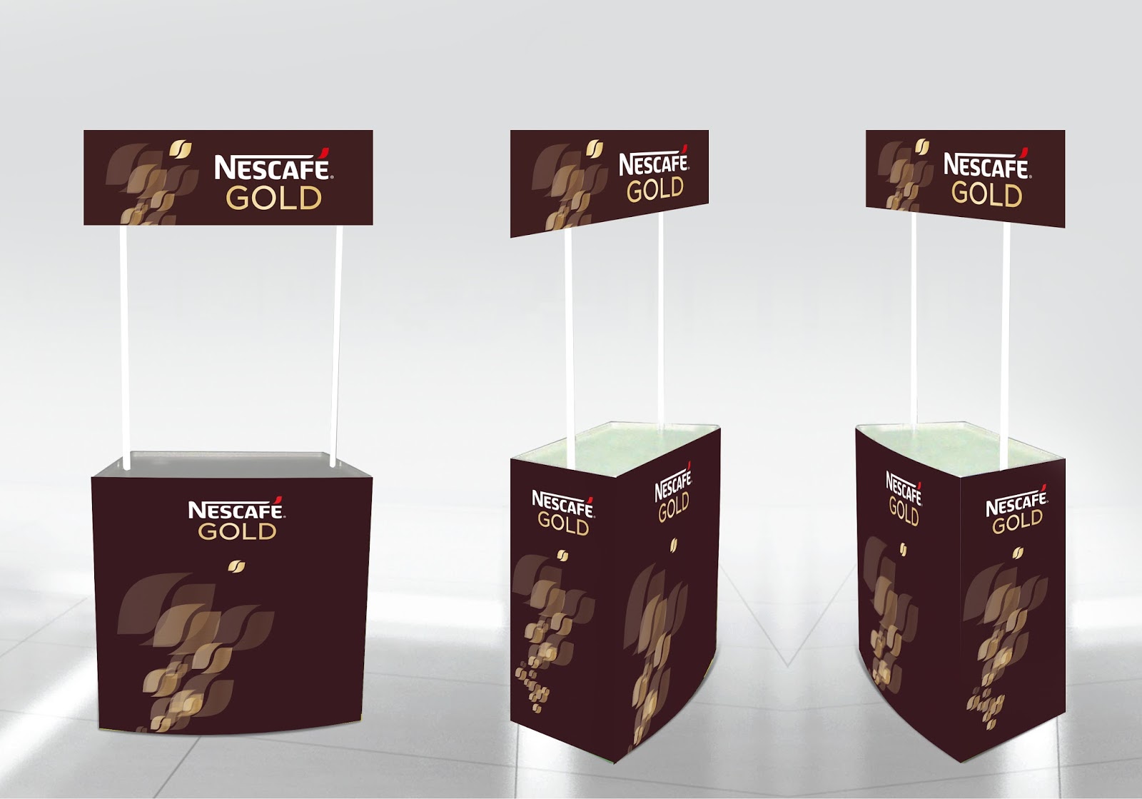 Graphic Design: Sampling Stand