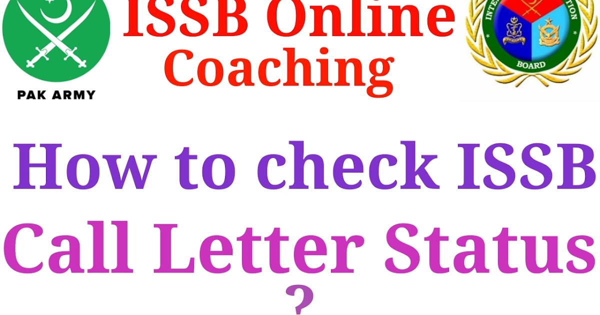 How to check ISSB call letter status? - ISSB Online Coachings