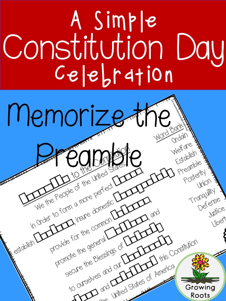 Growing Roots: A Simple and Meaningful Constitution Day Celebration