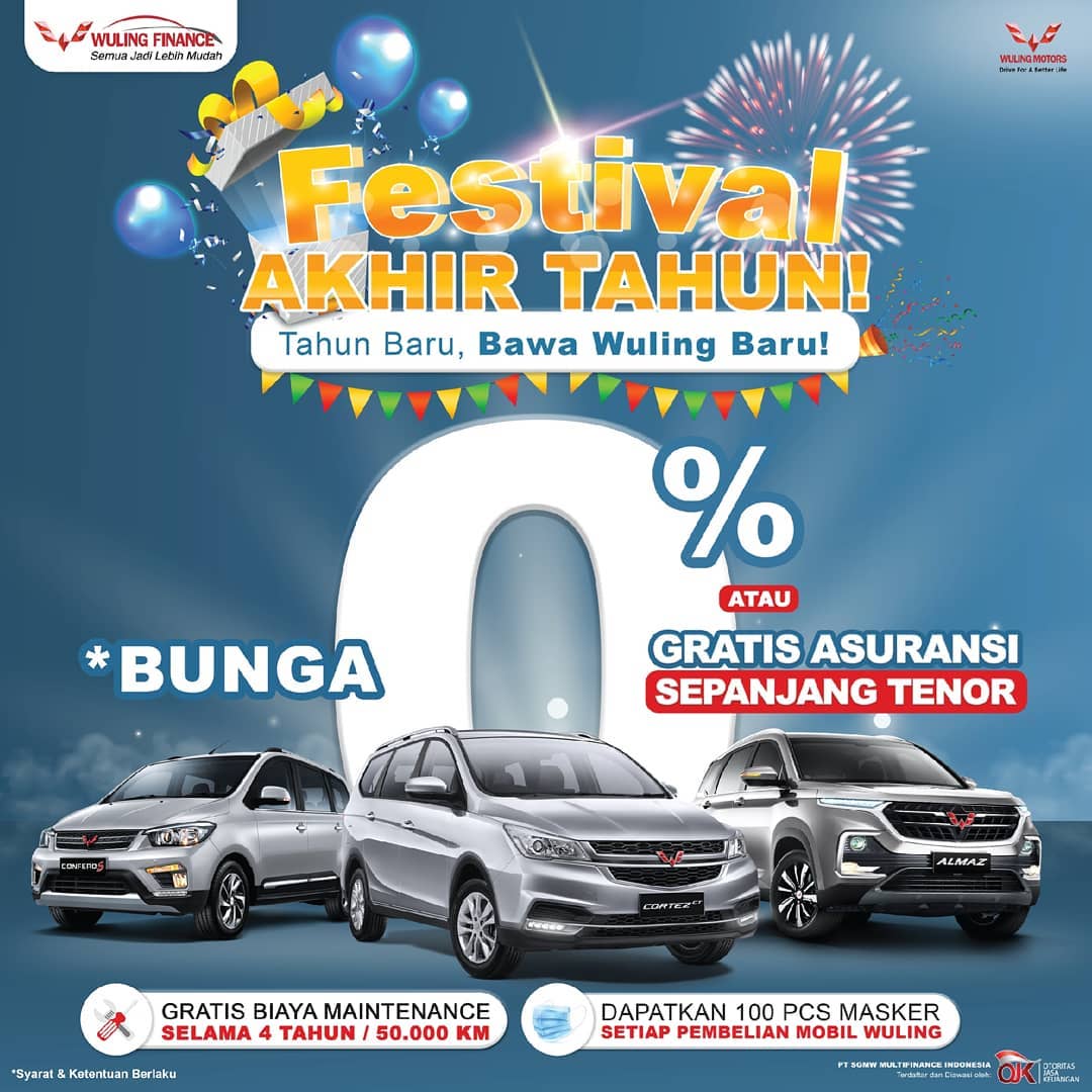 Promo Kredit Mobil Wuling Akhir Tahun DP Murah, Diskon Besar Plus Bonus ...
