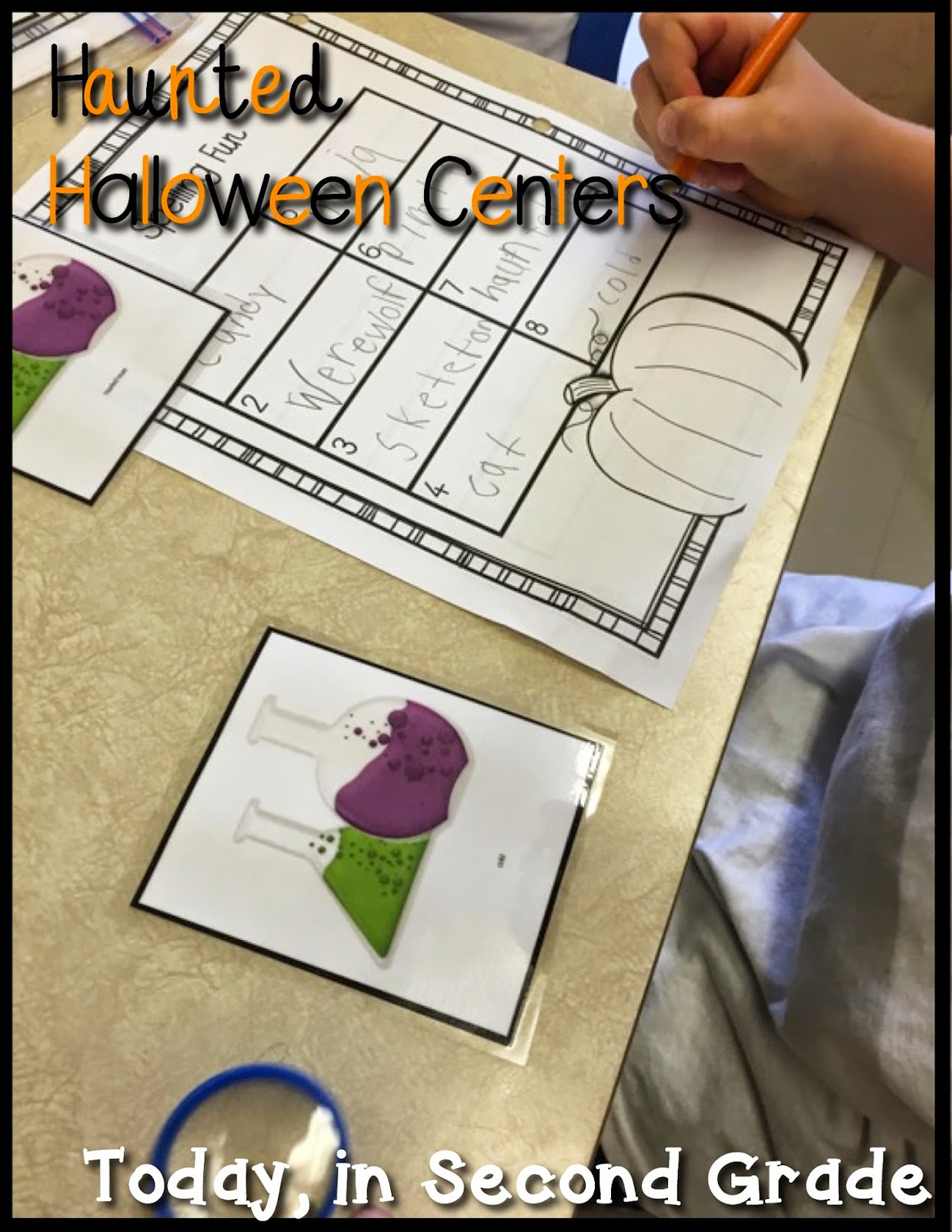 Haunted Halloween Literacy Centers - Today in Second Grade