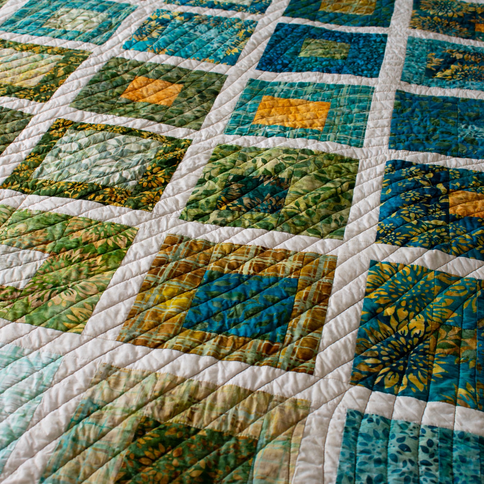 Quilt Art by Lena Pugachova: Floating Squares