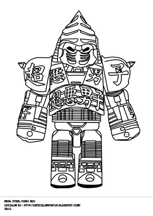 Real Steel Coloring Pages