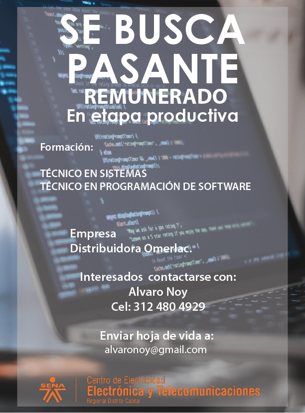 CEET: Atención: Se busca pasante, aprendiz no dejes pasar esta oportunidad
