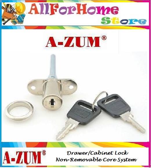 ALL FOR HOME STORE: A-ZUM Drawer/Cabinet Lock Non-Removable Core System