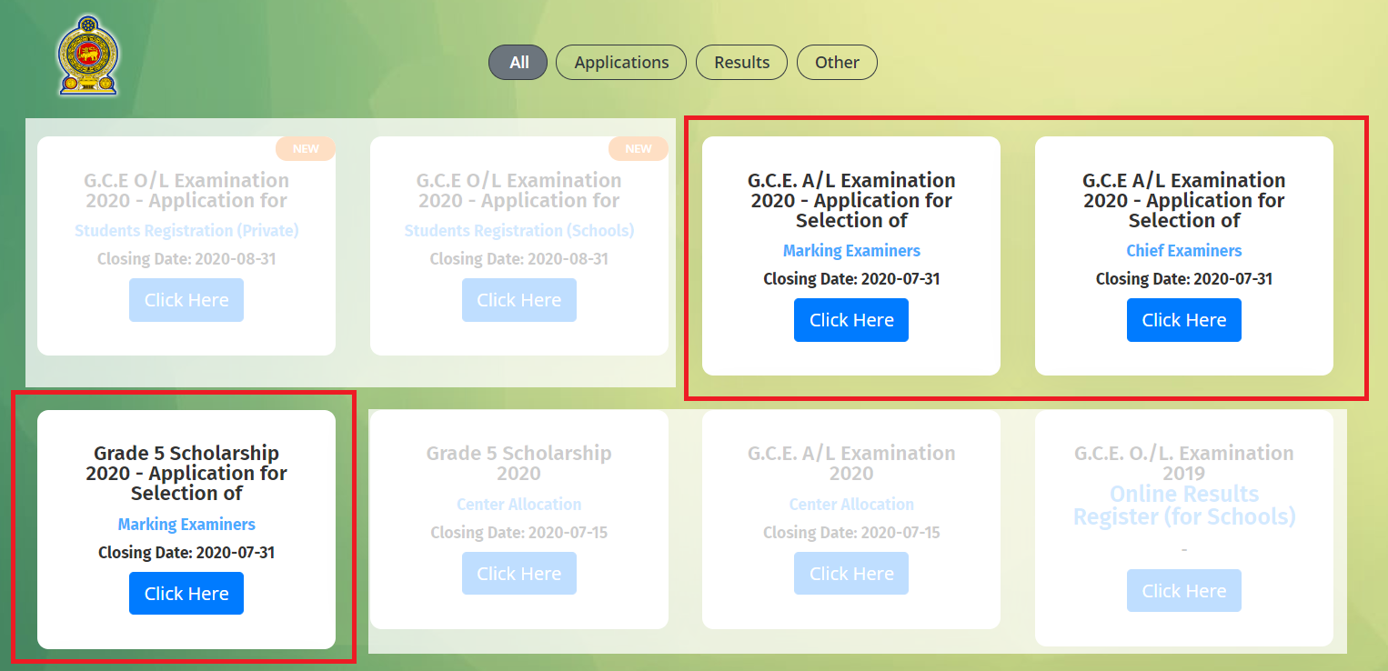 Closing Date Extended : Paper Marking (Grade V & A/L) - Teacher