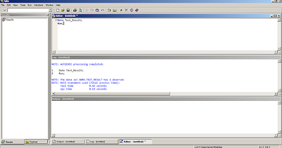 Creating a Dataset (Table) in SAS