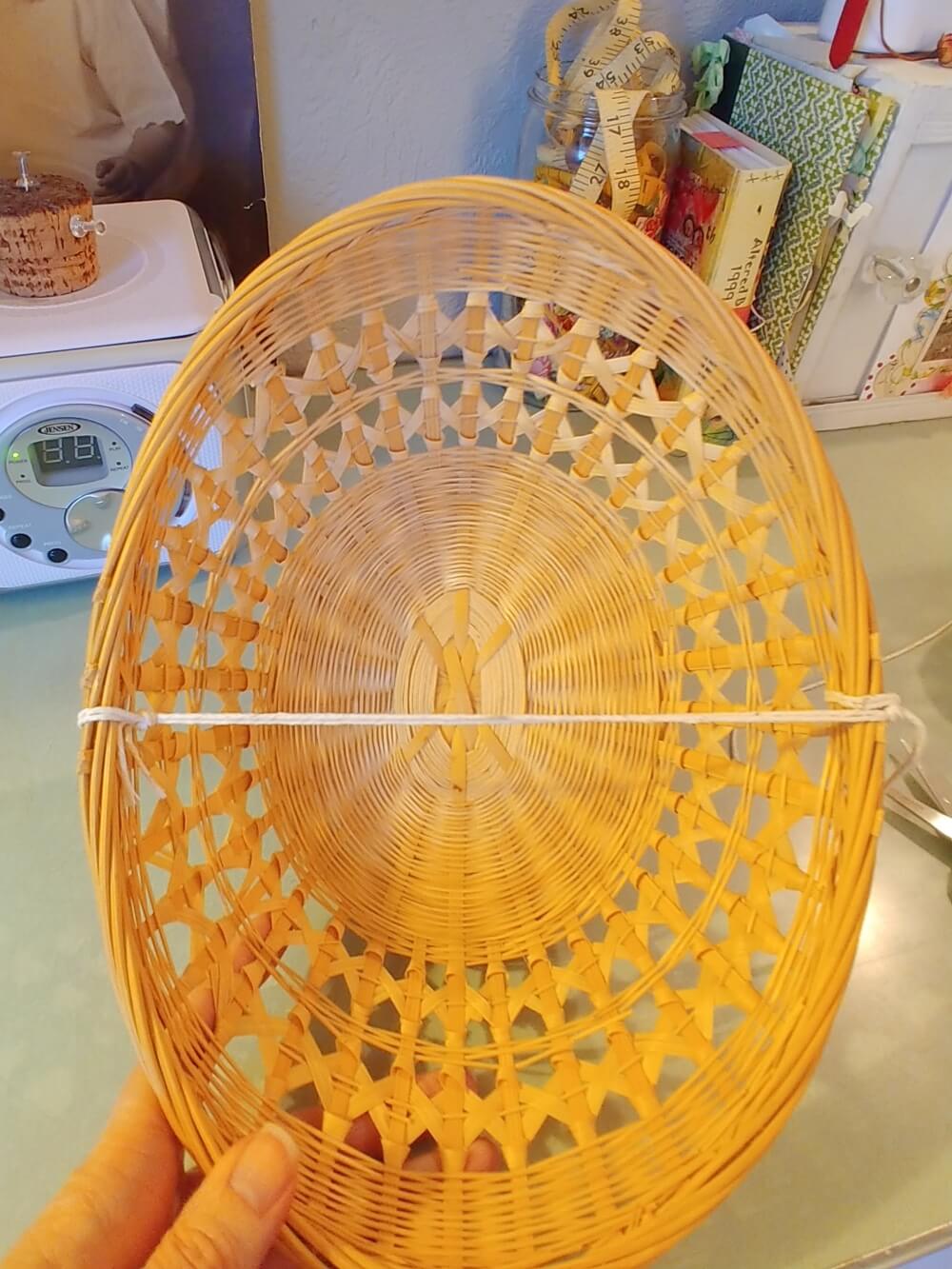 Upcycled Boho Basket - Little Vintage Cottage