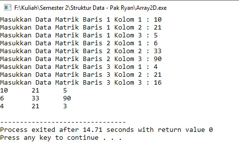 Array 1 Dimensi dan 2 Dimensi - TechNumb