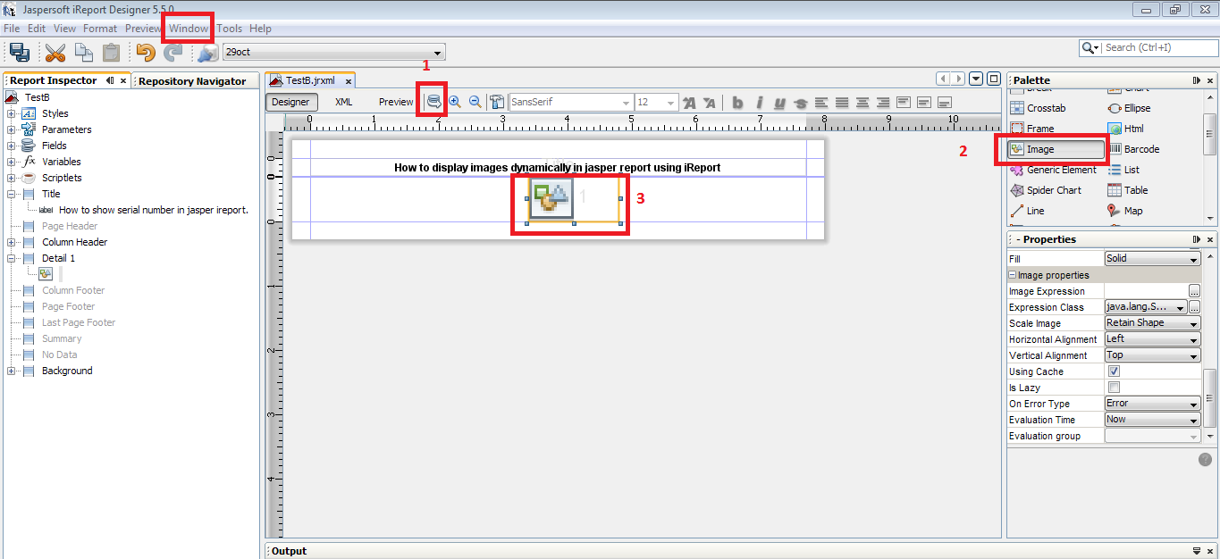 How to display images dynamically in jasper report using iReport