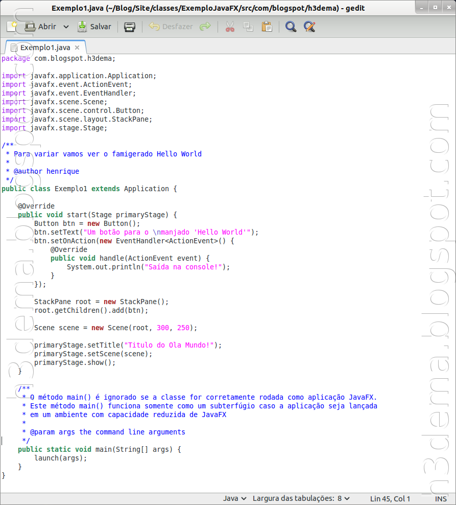Pão de queijo com Java: Nossa primeira aplicação JavaFX
