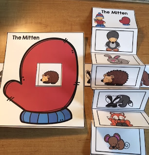 The Mitten Sequencing Crafts ~ Preschool Printables