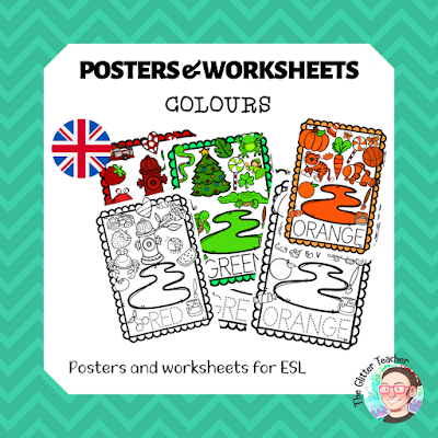 Posters imprimibles de los colores en inglés, castellano y catalán ...