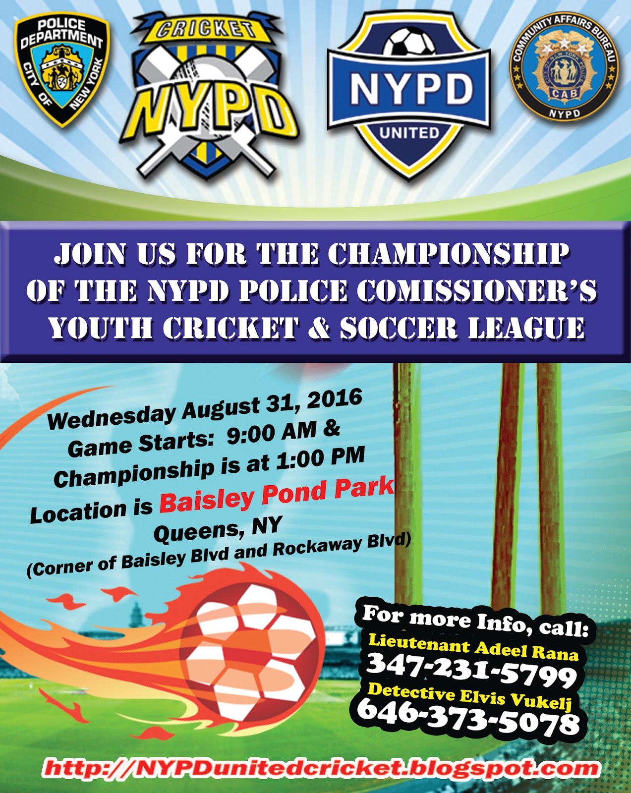 NYPD UNITED & Cricket
