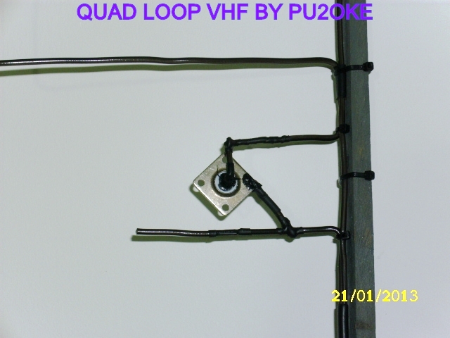 PU2OKE - S.RICARDO: QUAD LOOP ANTENNA VHF BY PU2OKE